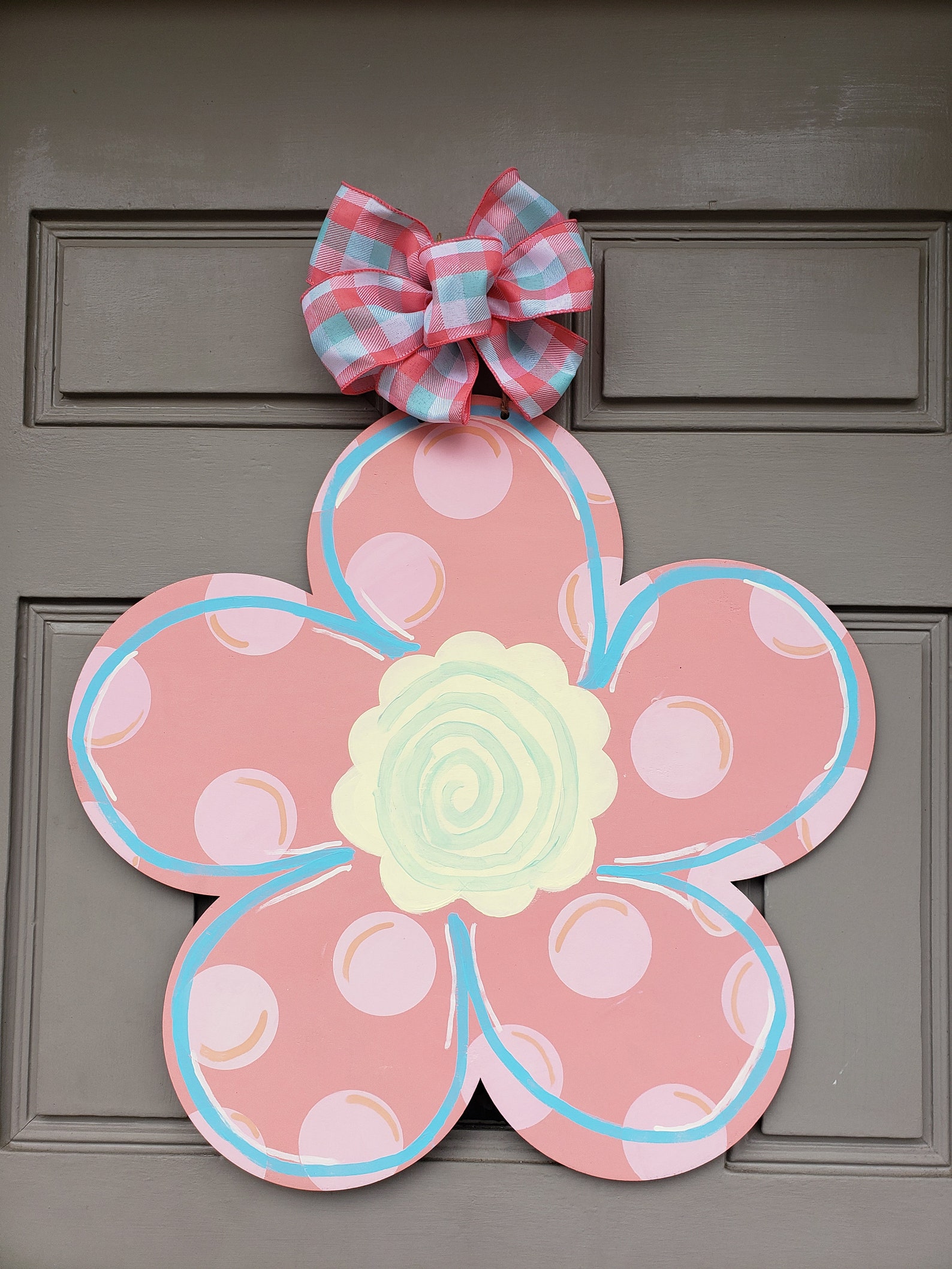 Spring Door Hanger Flower Door Hanger Daisy Door Hanger - Etsy