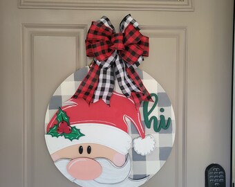 Christmas Door Hanger | Elf Door Hanger | Christmas Decor | Elf Sign ...