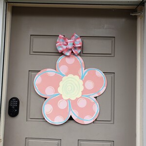 Spring Door Hanger | Flower Door Hanger | Daisy Door Hanger | Flower ...