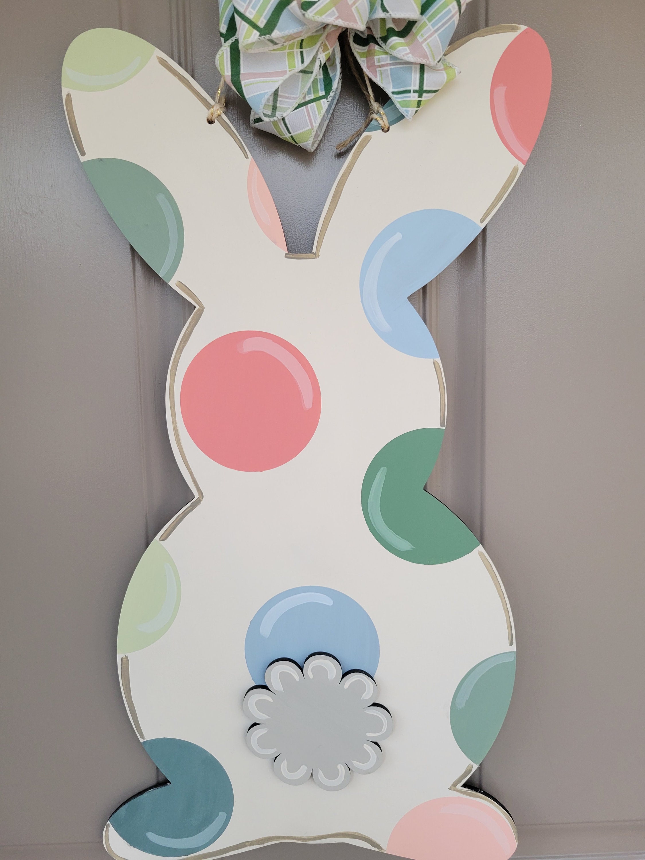 Easter Door Hanger Easter Bunny Door Hanger Rabbit Door Hanger Bunny ...