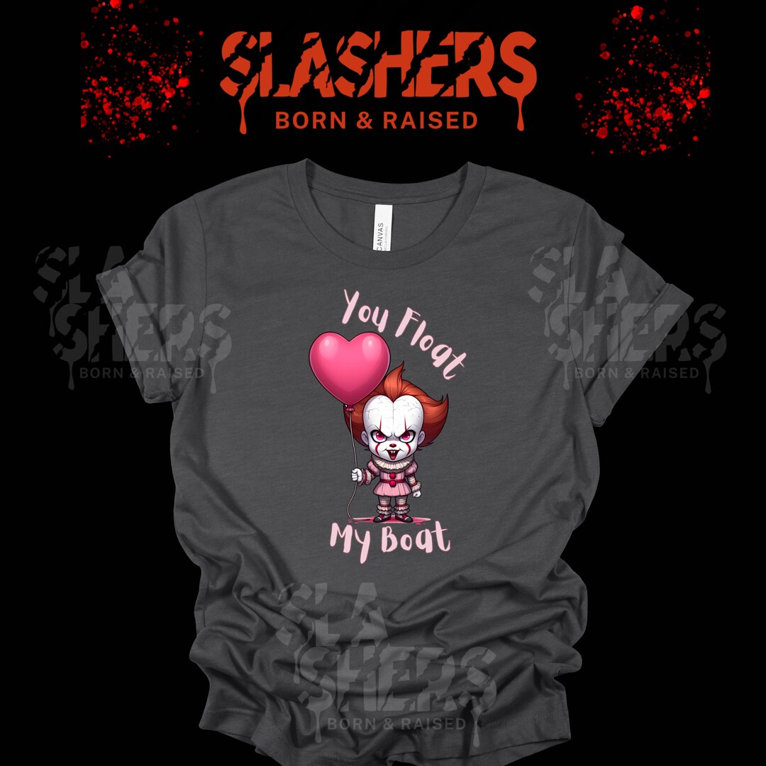 Valentines Day Cartoon Cute Clown Skull Killers Slasher T-SHIRT Soft ...