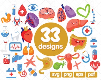 Human Organs Clipart Lung Clip Art Human Anatomy Clipart - Etsy