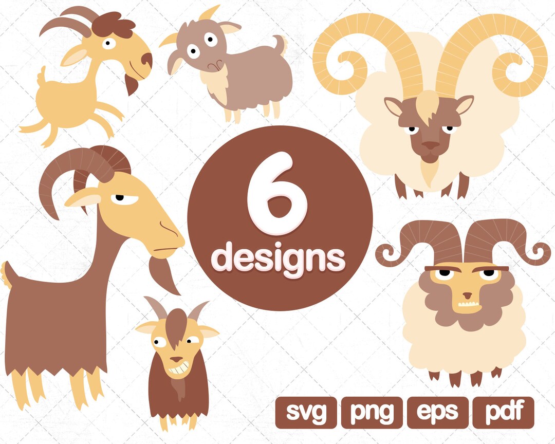 6 Goat Clipart Collestions - Etsy