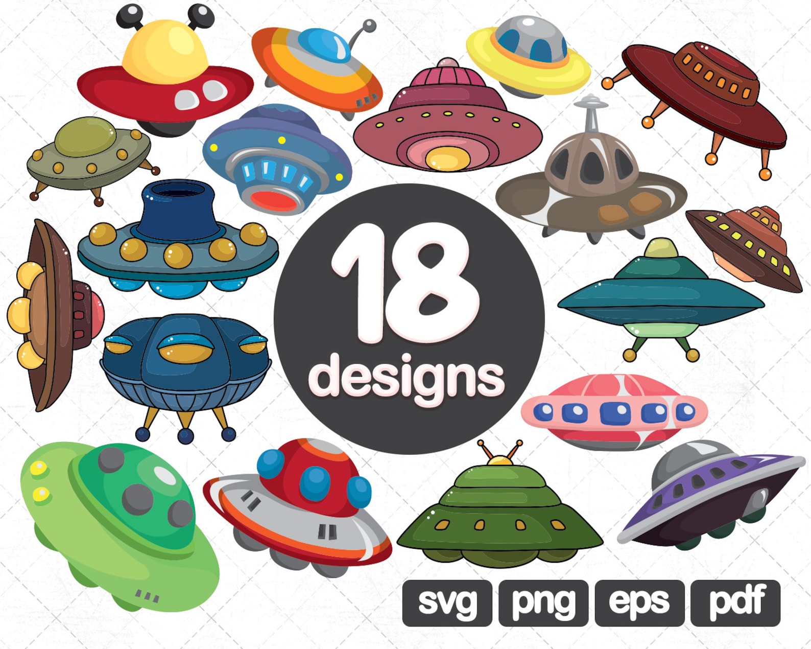 18 Ufo Clipartm Alien Clipart Space Clipart Spaceship - Etsy