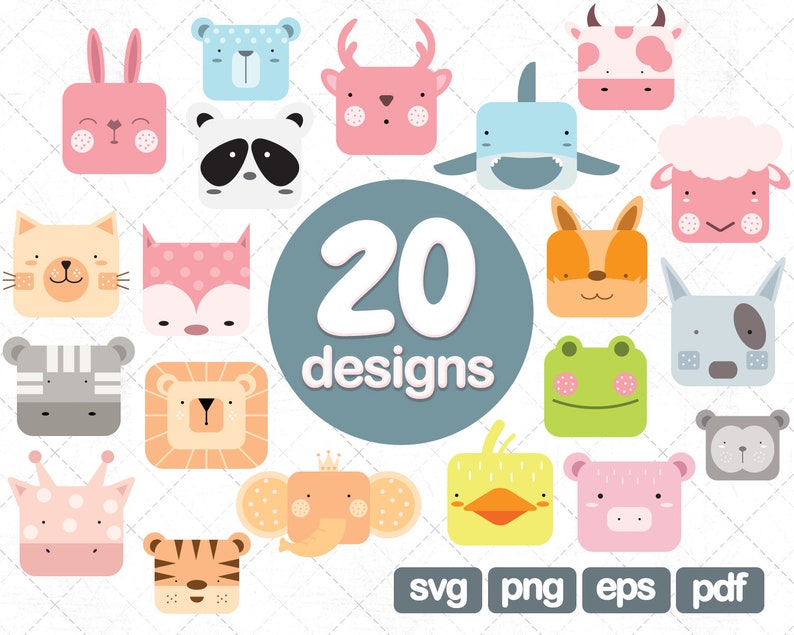 20 Safari Baby Animals Clipart Jungle Animals Clipart Zoo - Etsy