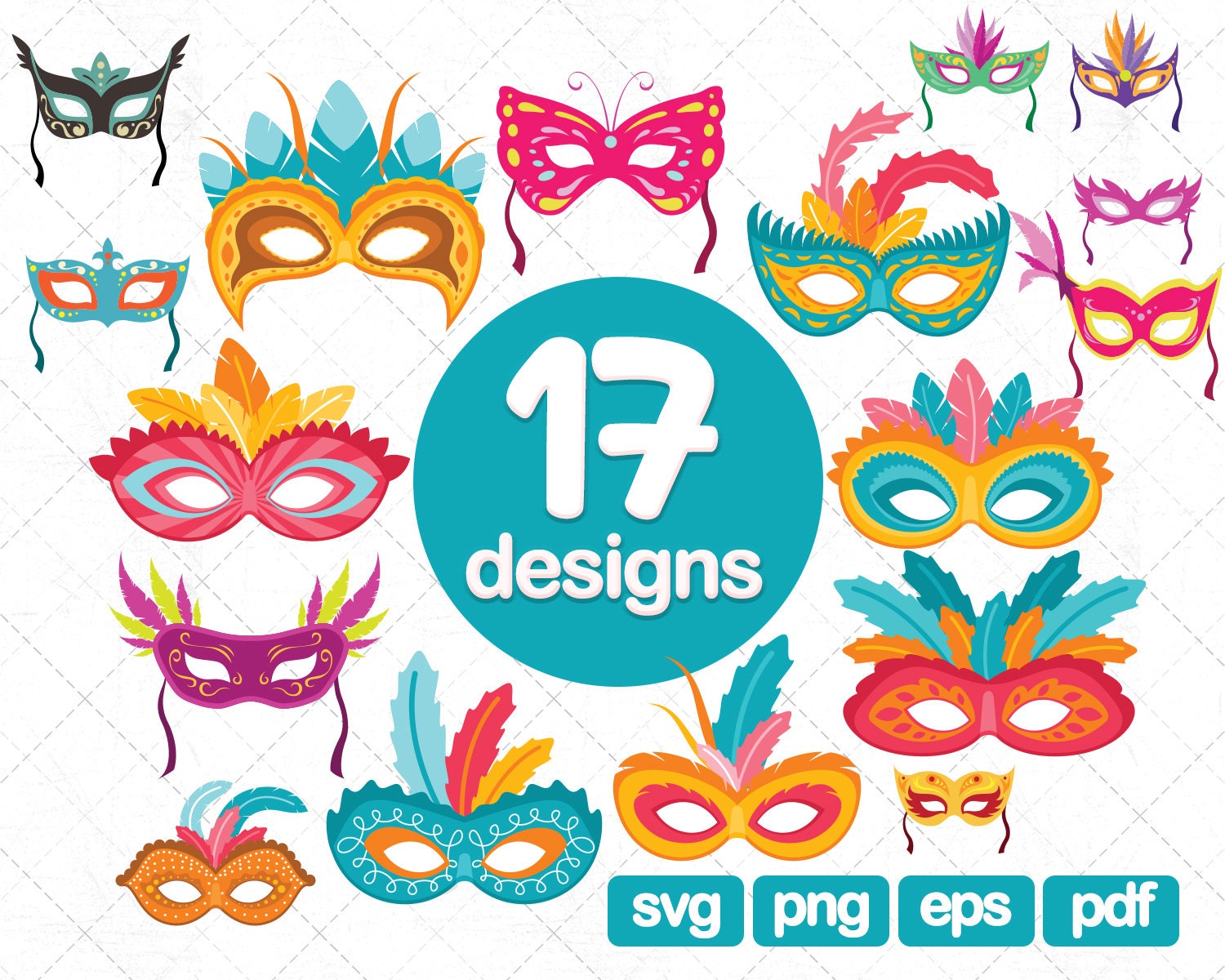17 Carnaval Mask SVG carnival mask svg mardi gras mask svg | Etsy