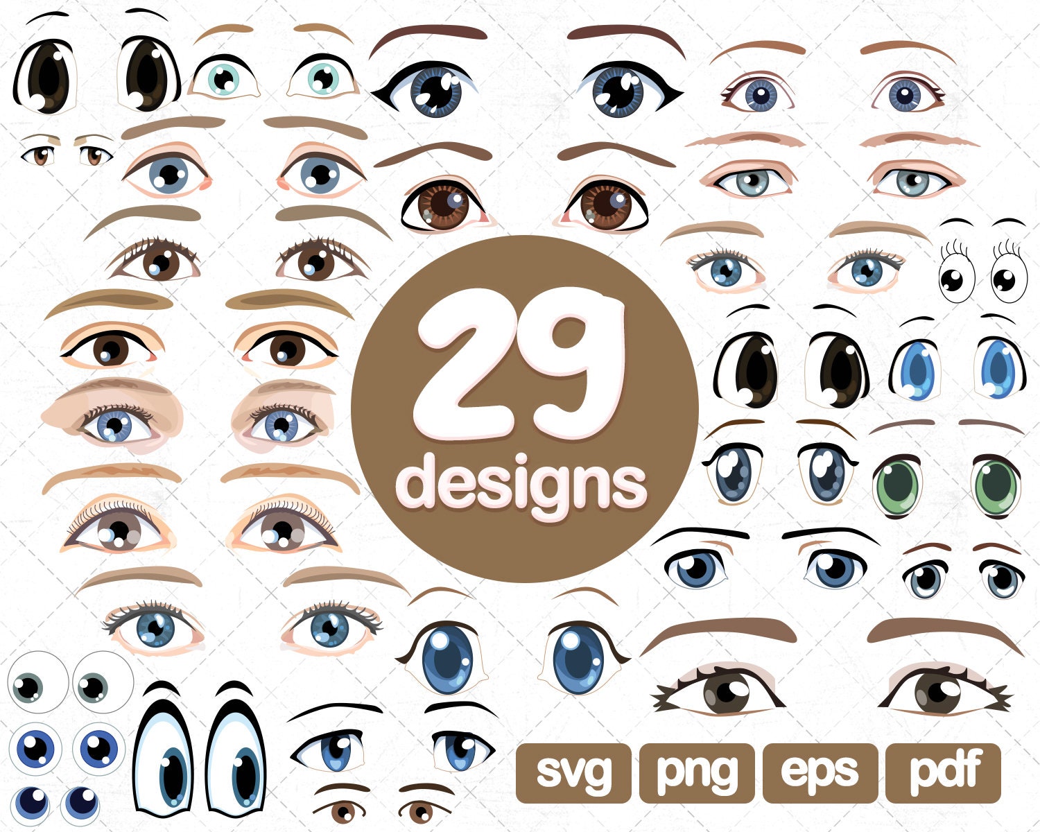 Hazel Eyes Clip Art