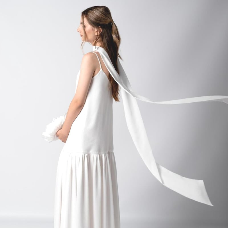 Scarf Wedding Guest Dress - Etsy
