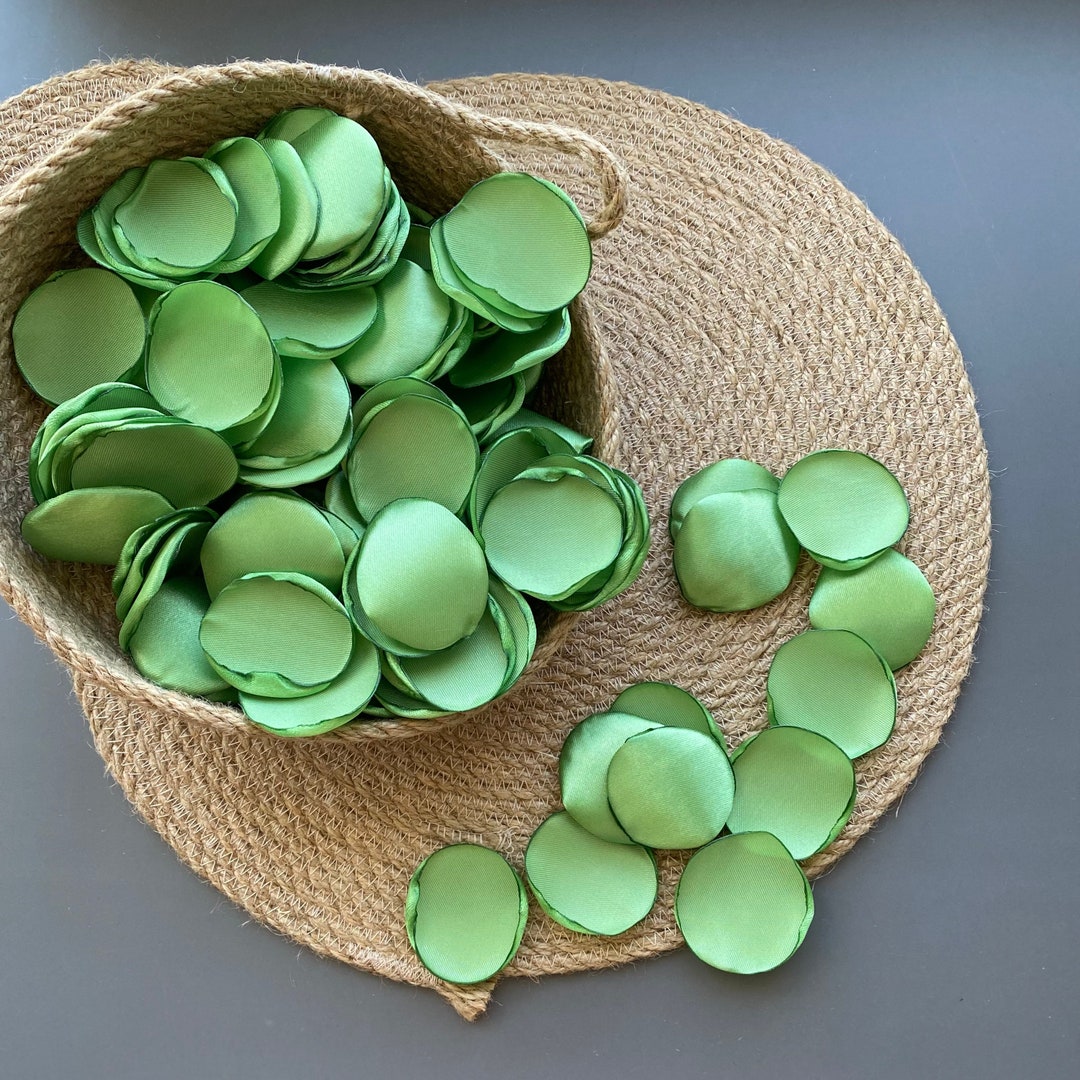 Eucalyptus Rose Petals. Green Rose Fake Petals. Artificial Flower ...