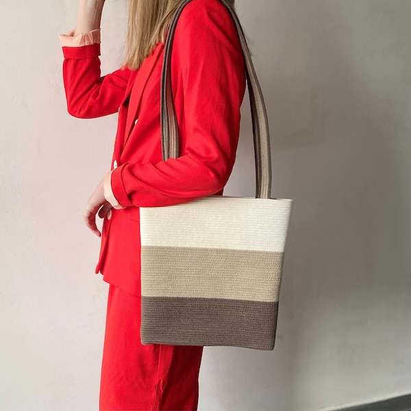 Woven Cotton Bag - Etsy