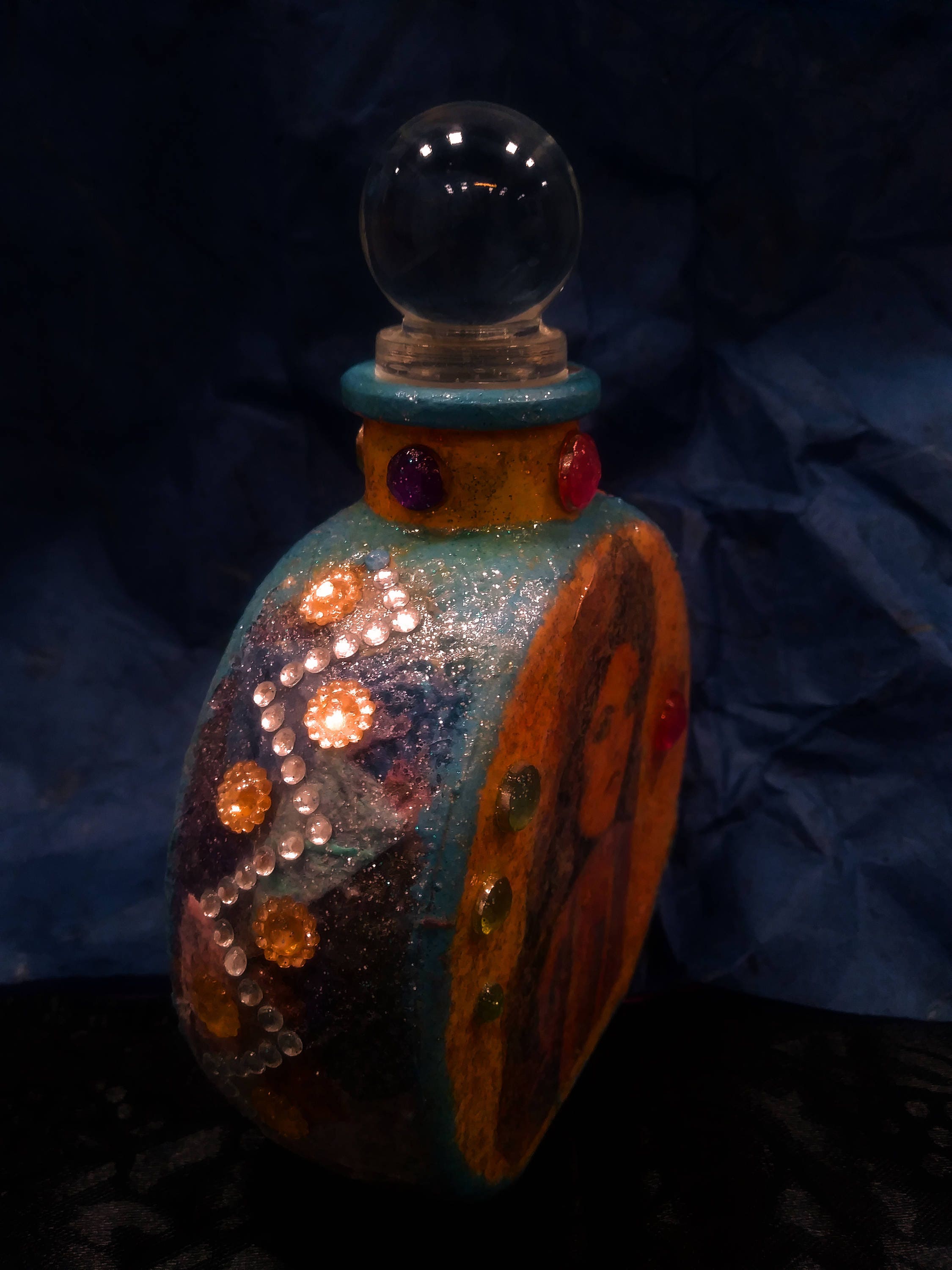 Landslide Spell Bottle With Three Divination Crystals - Etsy
