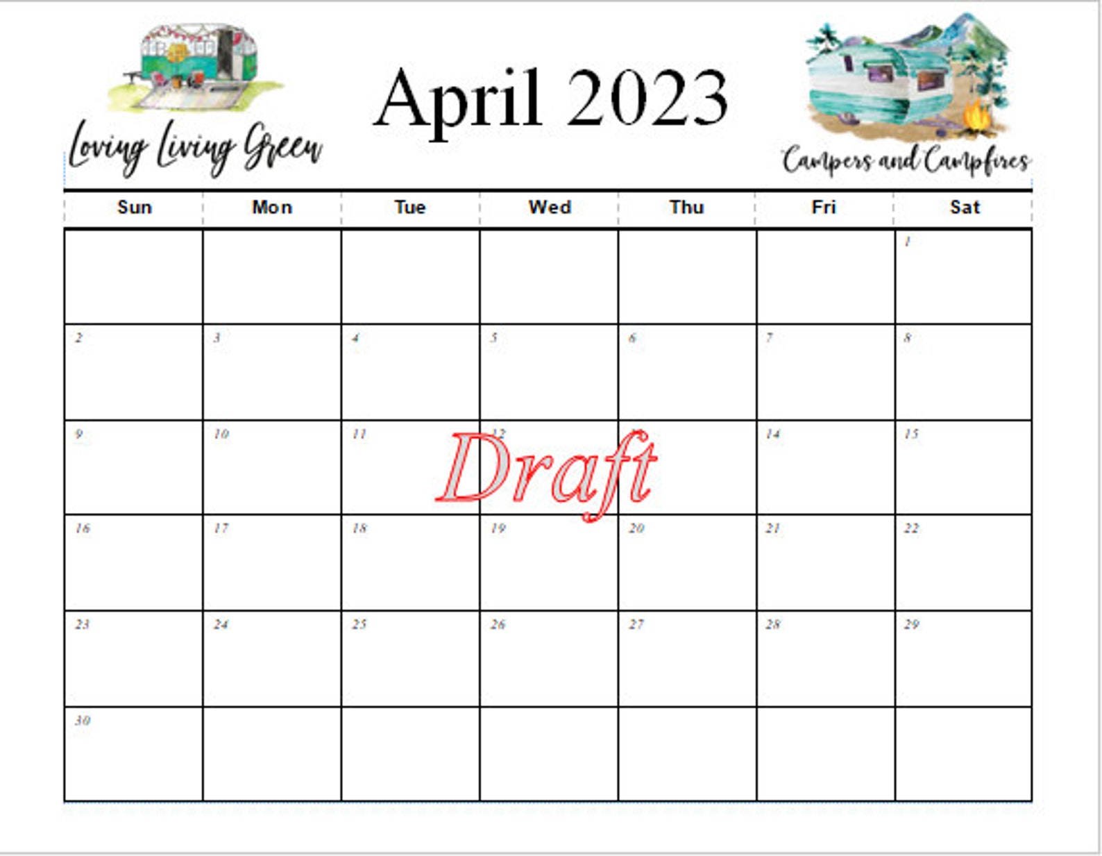 2023 Trip Planning Calendar 12 Month PDF Printable Ideal Etsy