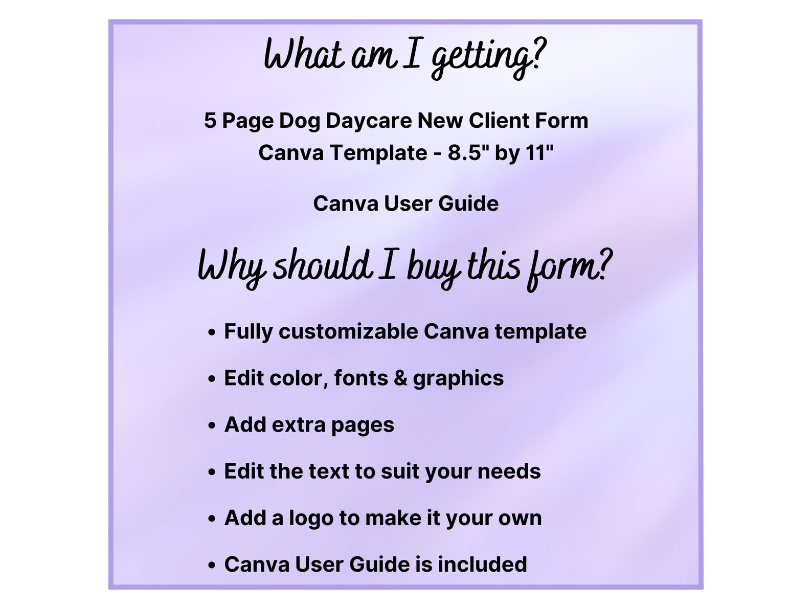 Dog Daycare New Client Form | Doggy Daycare New Client Contract ...