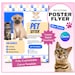 Pet Sitting Advertising Flyer: Poster for Marketing Dog and Cat Sitter ...