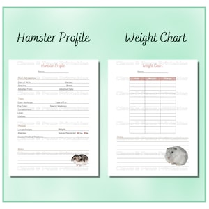 Comprehensive Hamster Care Planner - 16 Pages | Printable Hamster Guide ...