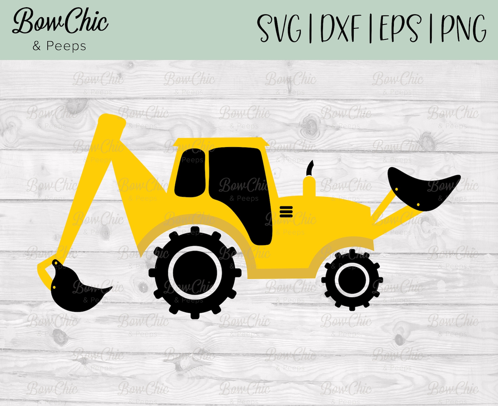 Digger SVG Backhoe SVG Construction SVG Gifts for Boys - Etsy