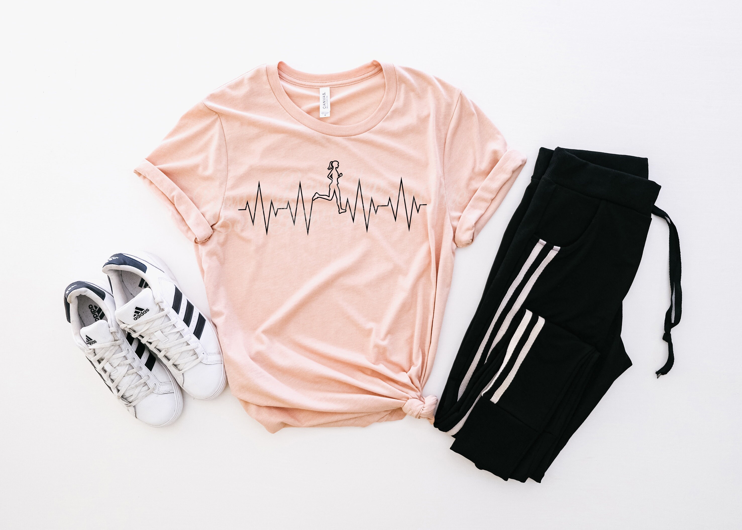 Runner Heartbeat SVG Cross Country Svg Runner Svg Jogger - Etsy