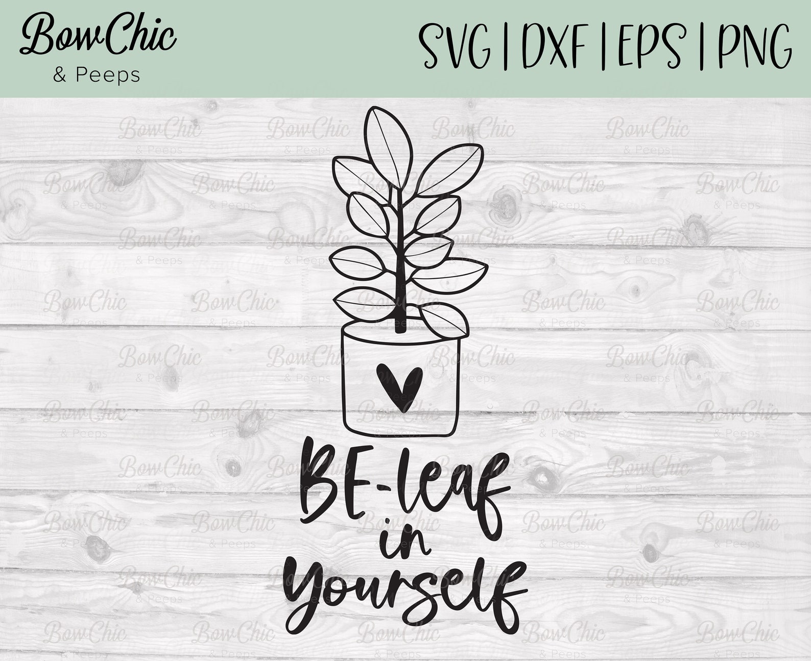 Beleaf in Yourself Svg Believe in Yourself Svg Plant Svg - Etsy