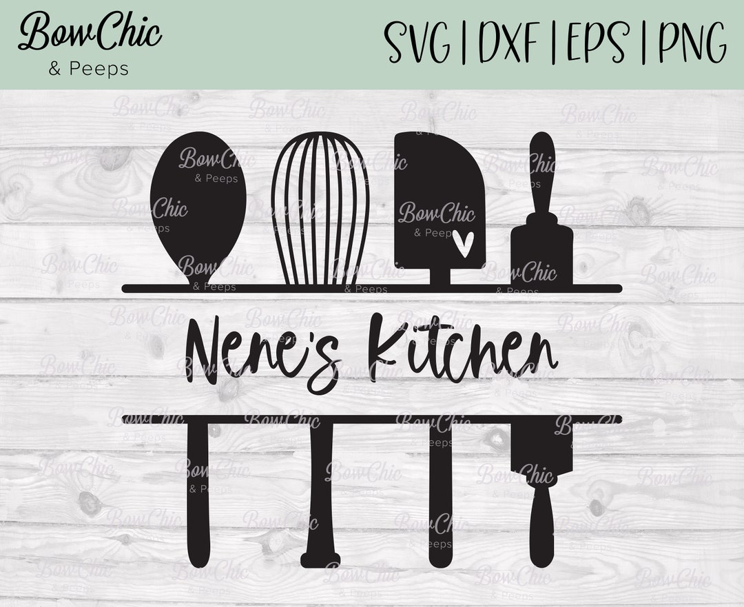 Nene's Kitchen Svg | Grandma's Kitchen Svg | Kitchen Utensils Svg ...
