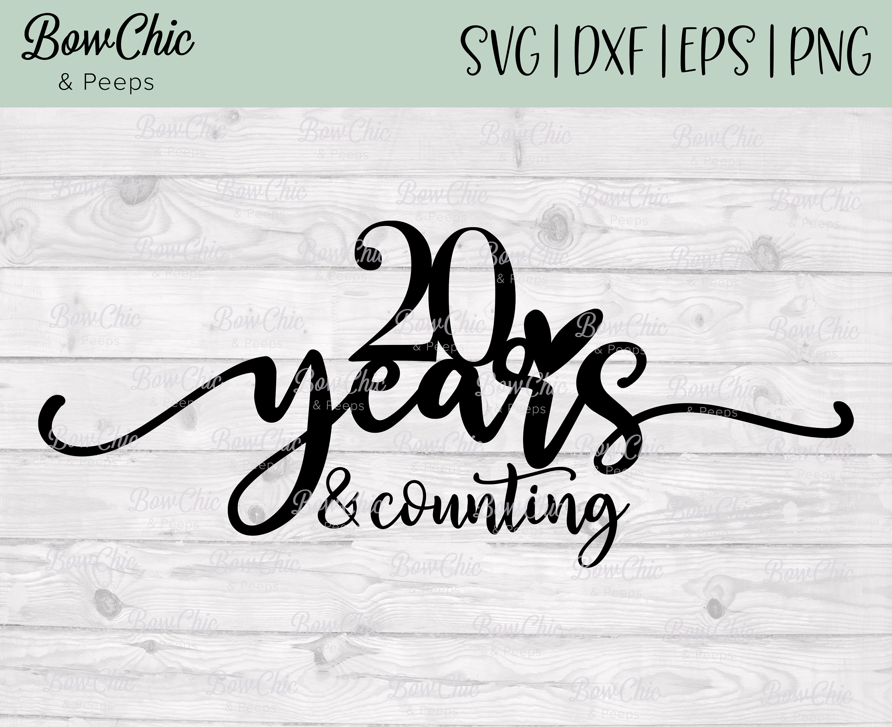 20 Years SVG | 20th Anniversary SVG | Platinum Anniversary Svg | 20 ...