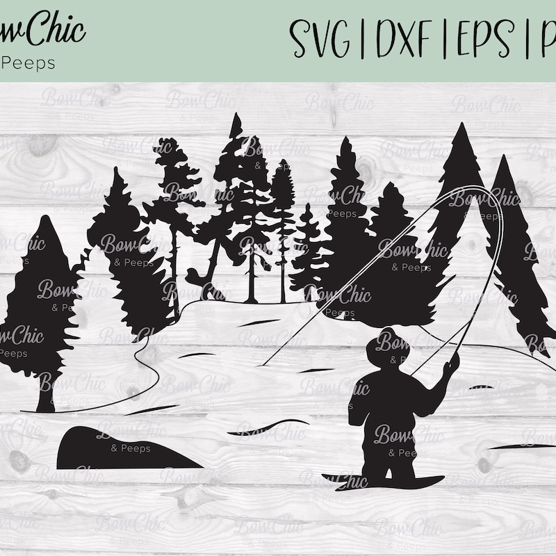 Fly Fishing Svg - Etsy