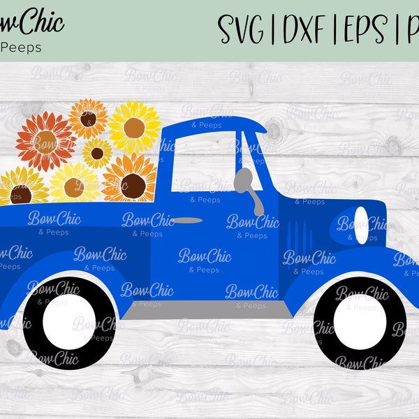 Little Blue Truck Cricut Svg - Etsy
