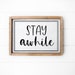 Stay Awhile Svg | Welcome Sign Svg | Grain Stripes Svg | Welcome SVG ...