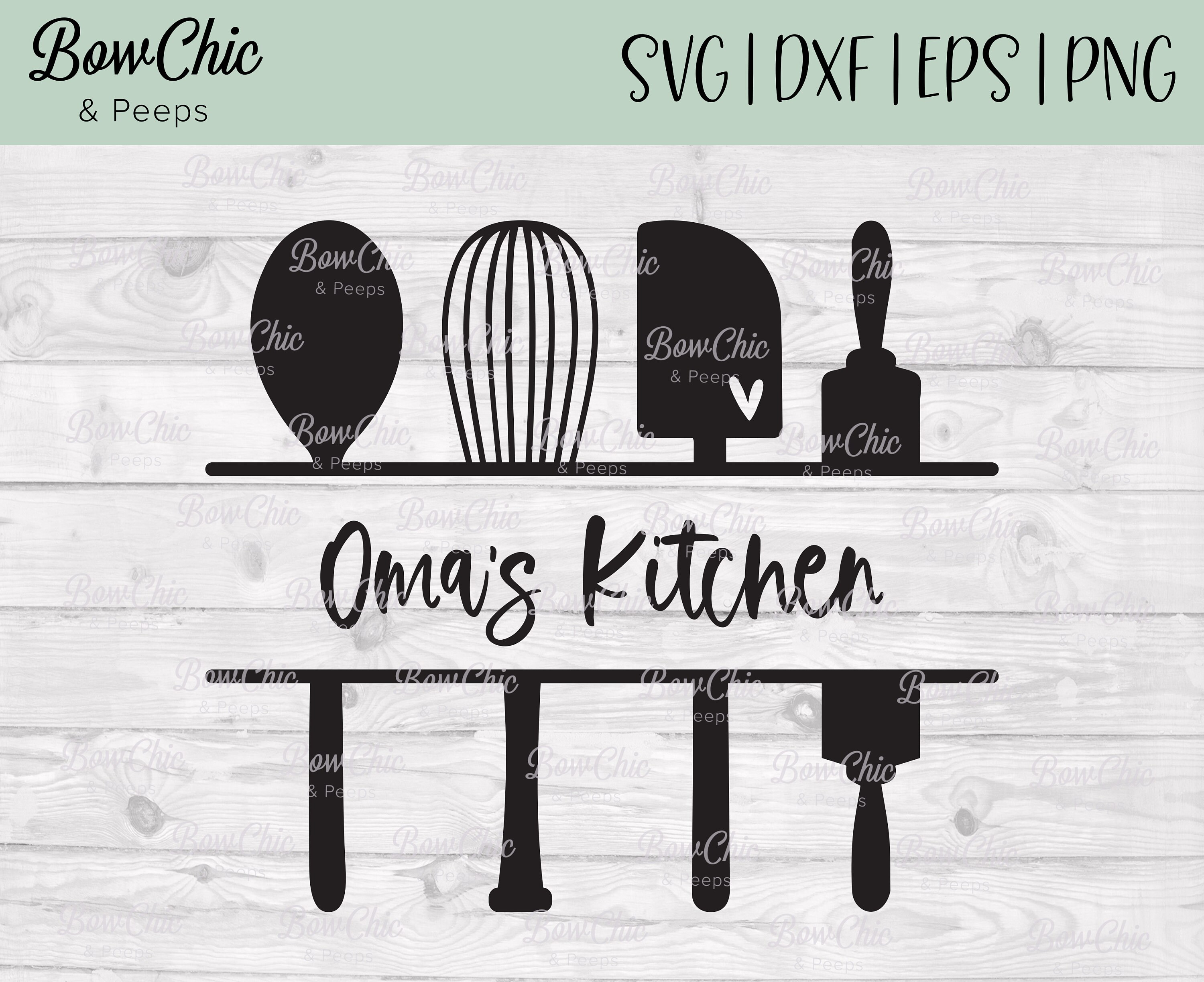 Oma's Kitchen Svg | Grandma's Kitchen Svg | Kitchen Utensils Svg ...
