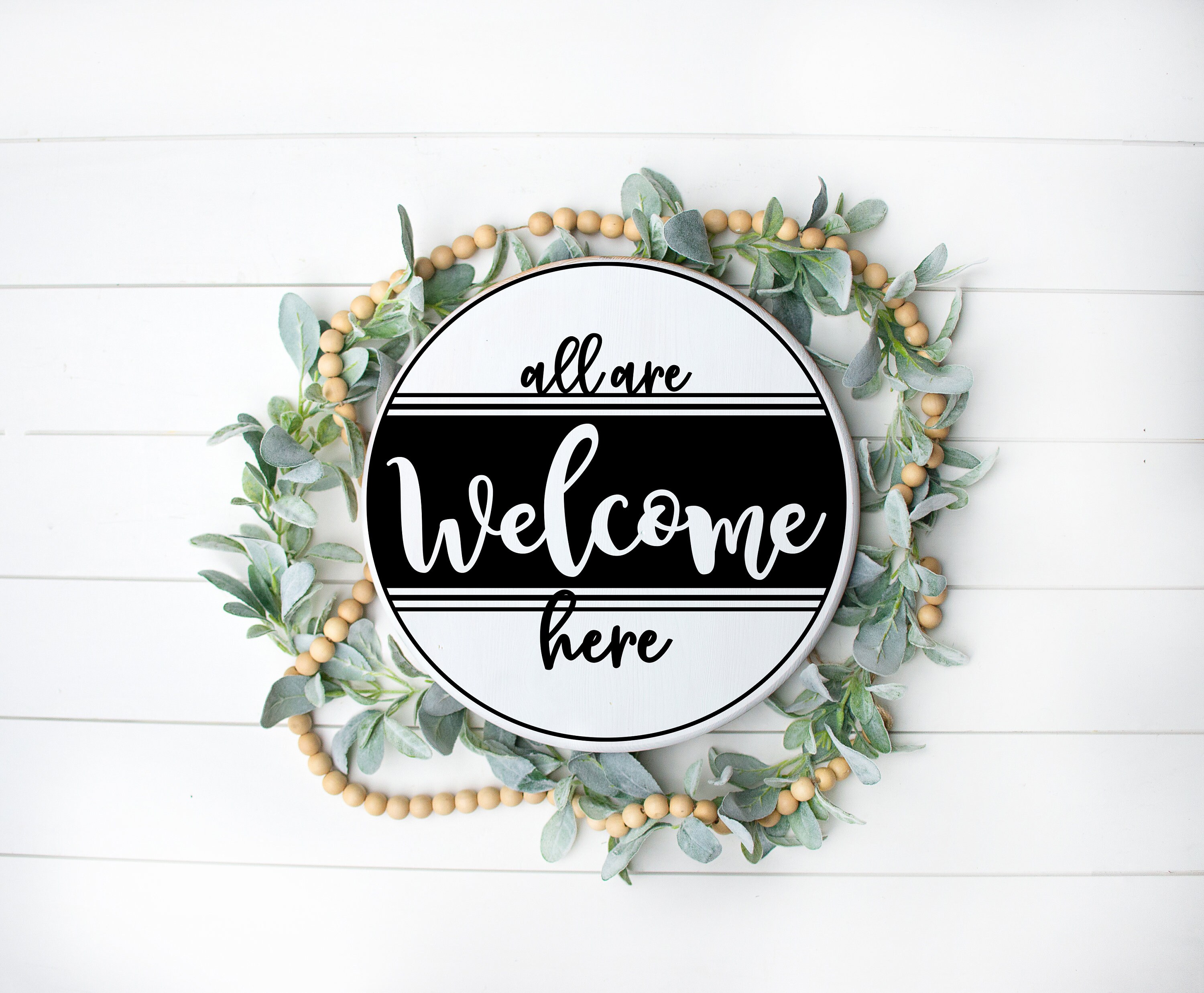 All Are Welcome Here Svg Welcome Sign Welcome SVG Vinyl - Etsy