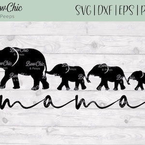 Mama Elephant Svg | Mama Svg | Mom and Baby Elephant Svg | Elephant Svg ...