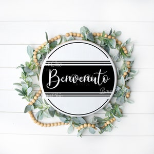 Benvenuto Svg Italian Welcome Sign Svg Circle Welcome Sign Svg Welcome ...