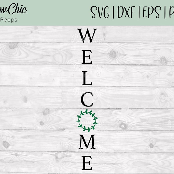 Vertical Welcome Svg - Etsy