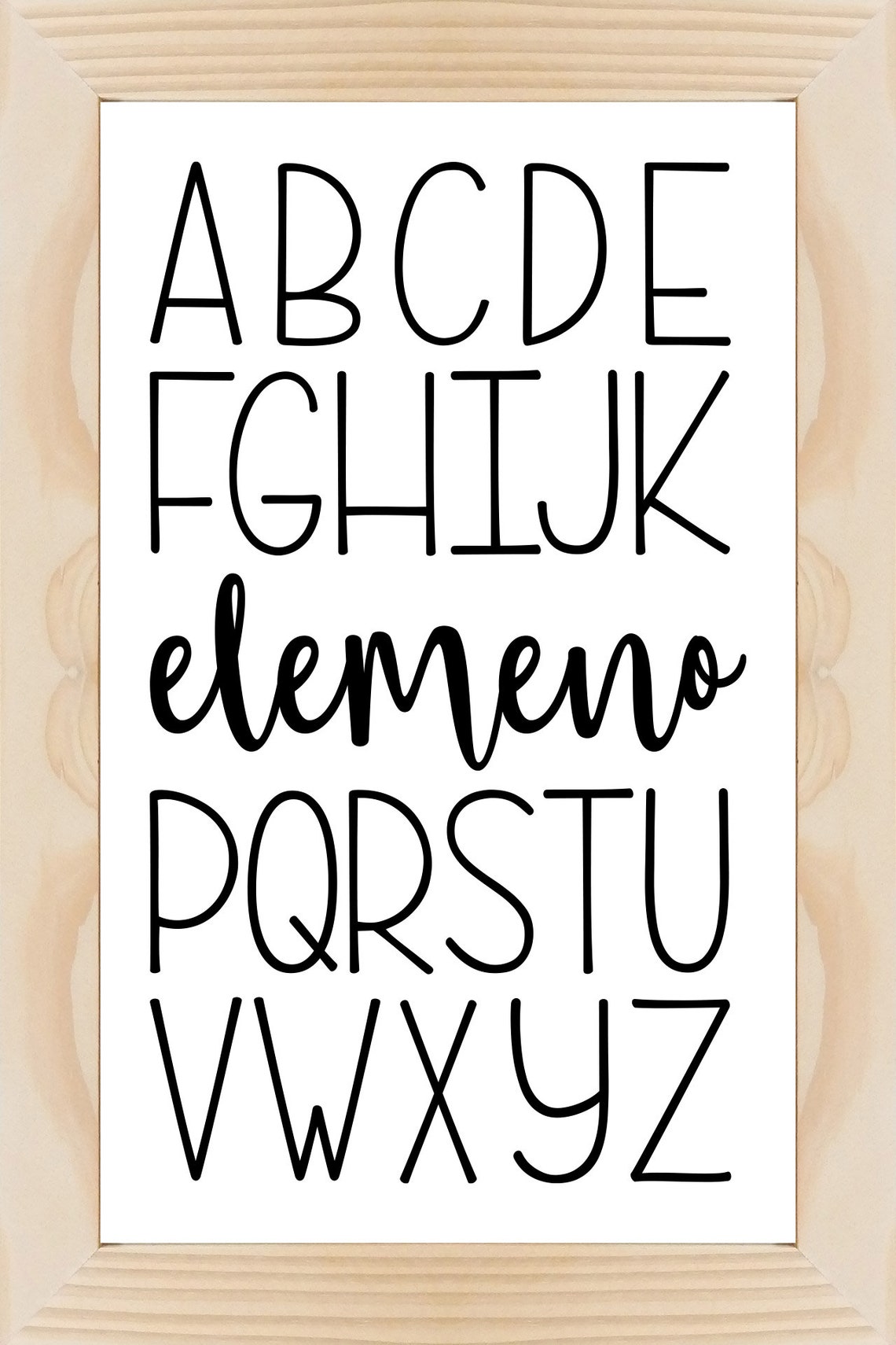 ABC Svg | Files for Cricut | Elemeno Sign | Funny ABC Svg | Playroom ...