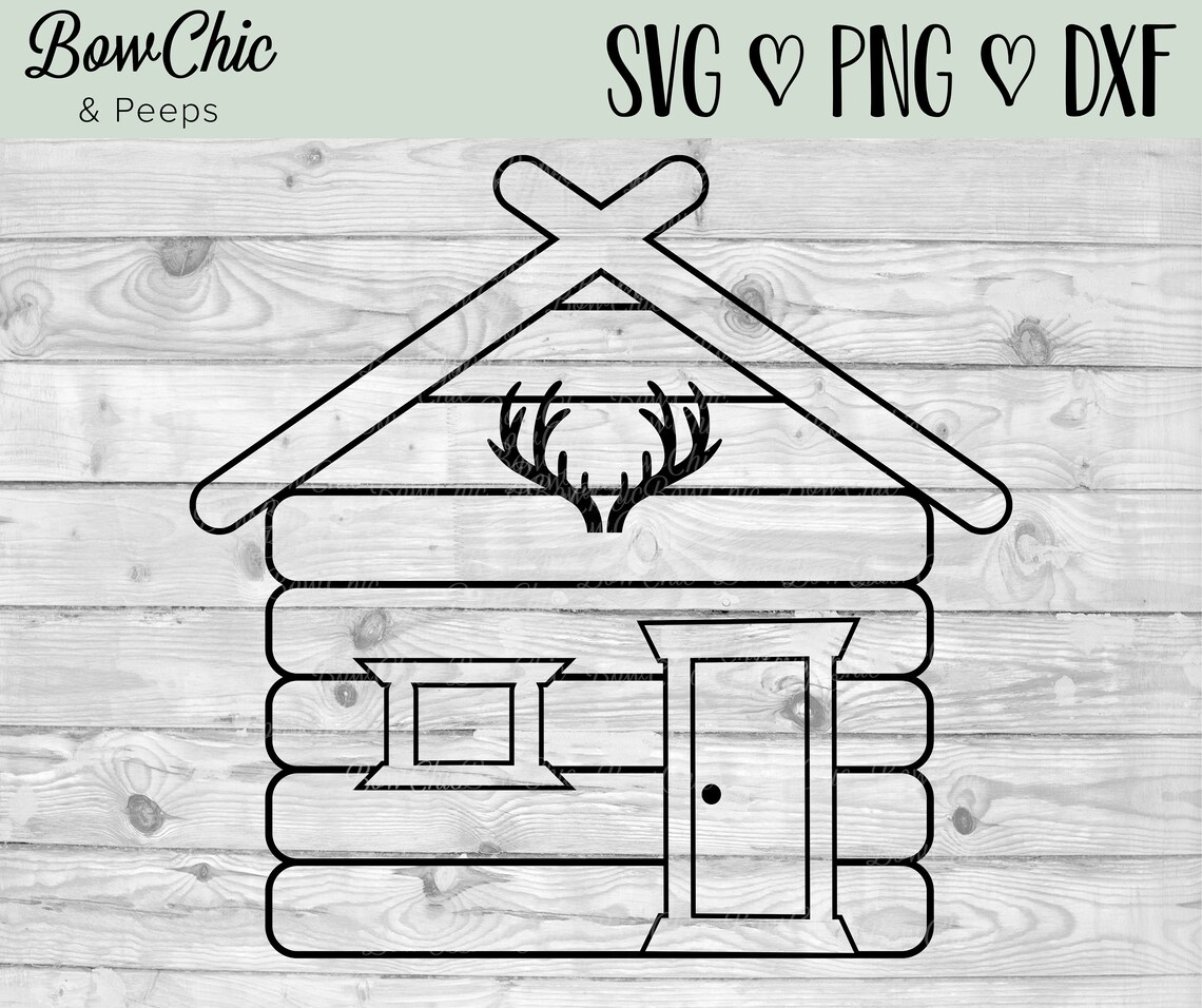 Log Cabin Svg Cabin Svg Mountains Svg Cut File Log - Etsy