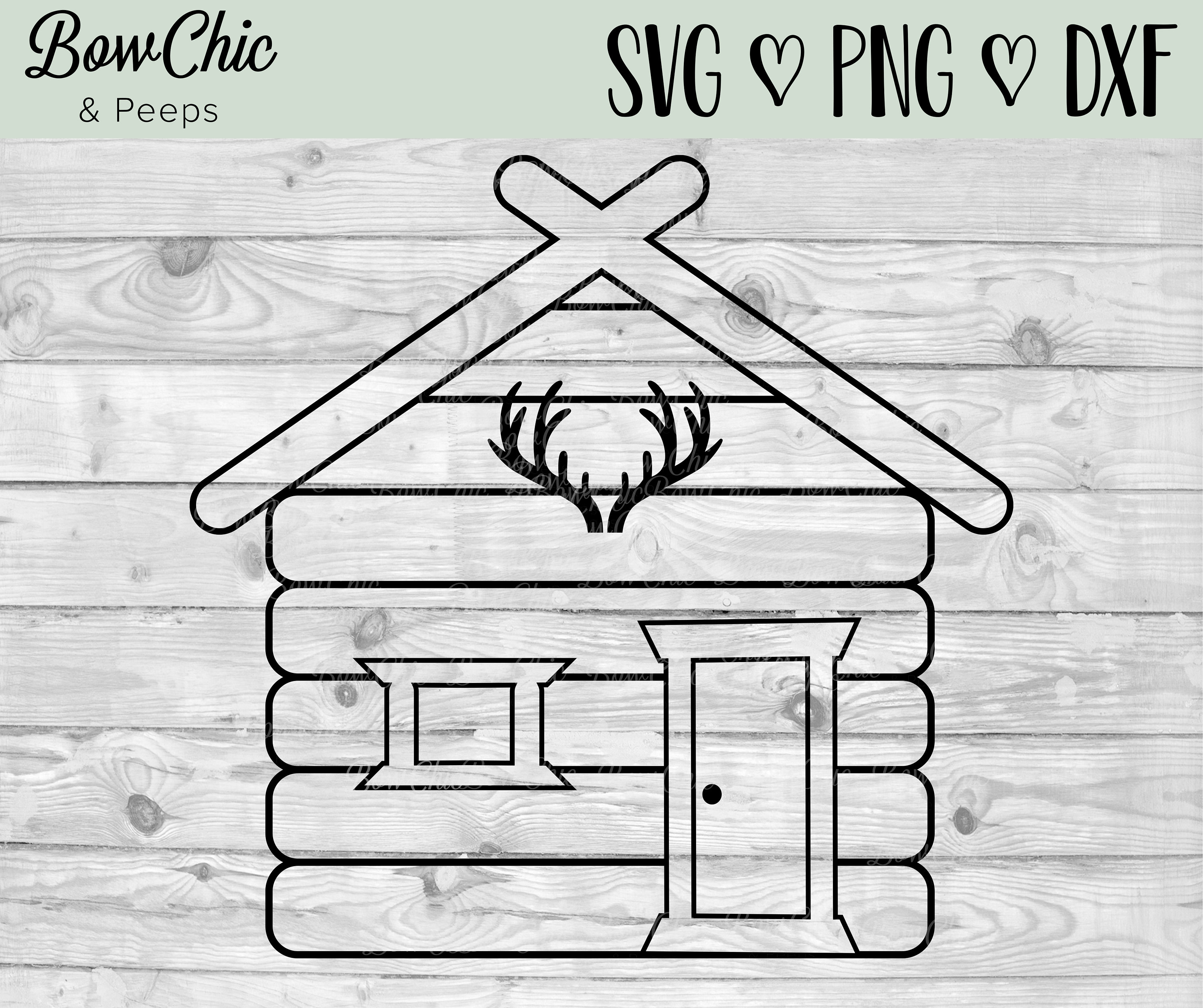 Log Cabin Svg Cabin Svg Mountains Svg Cut File Log - Etsy