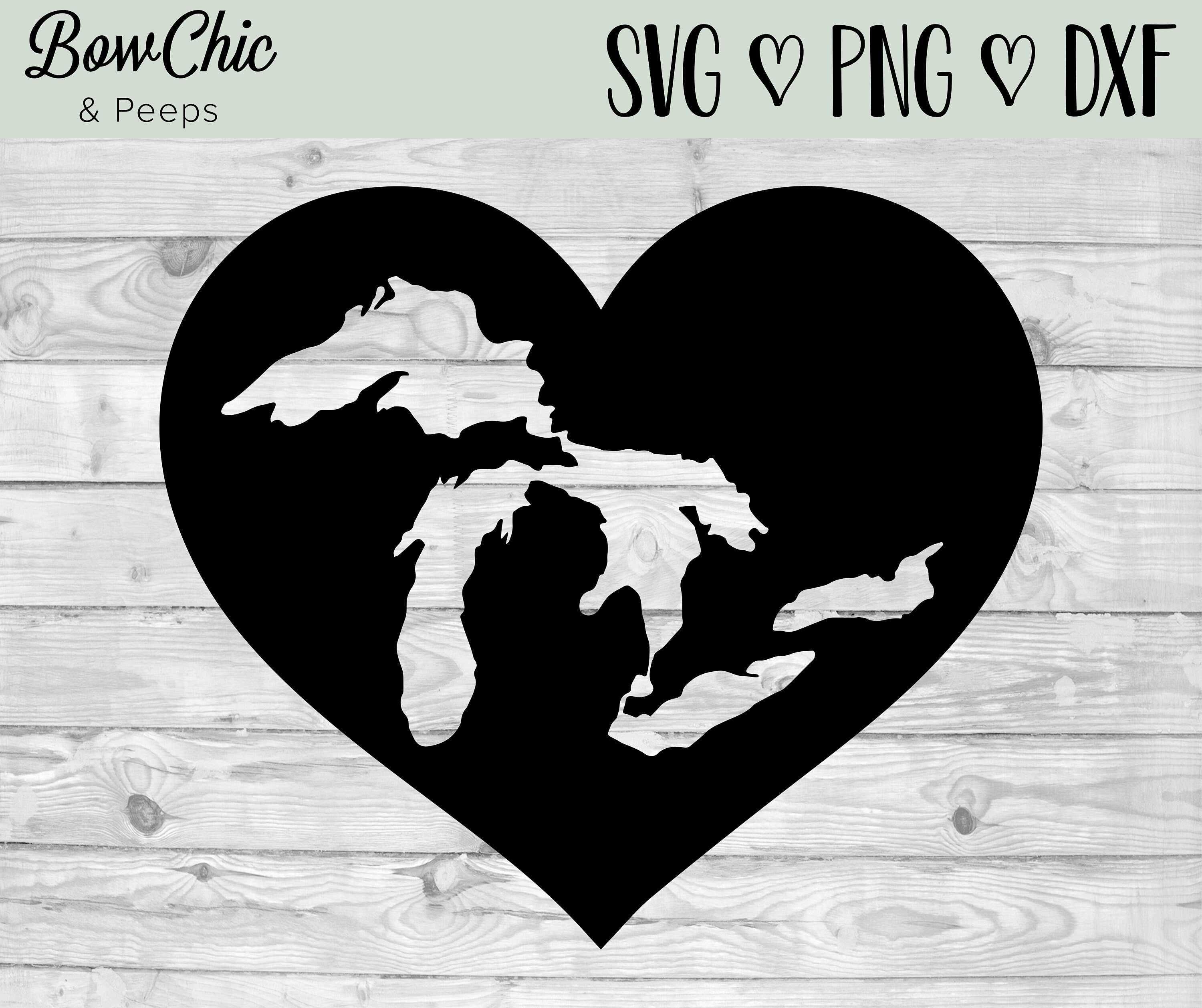 Great Lakes SVG Great Lakes Heart Lake Michigan Lake - Etsy