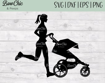 Runner Mom SVG Moms Who Run SVG Jogging Stroller Svg Faster Mama SVG ...