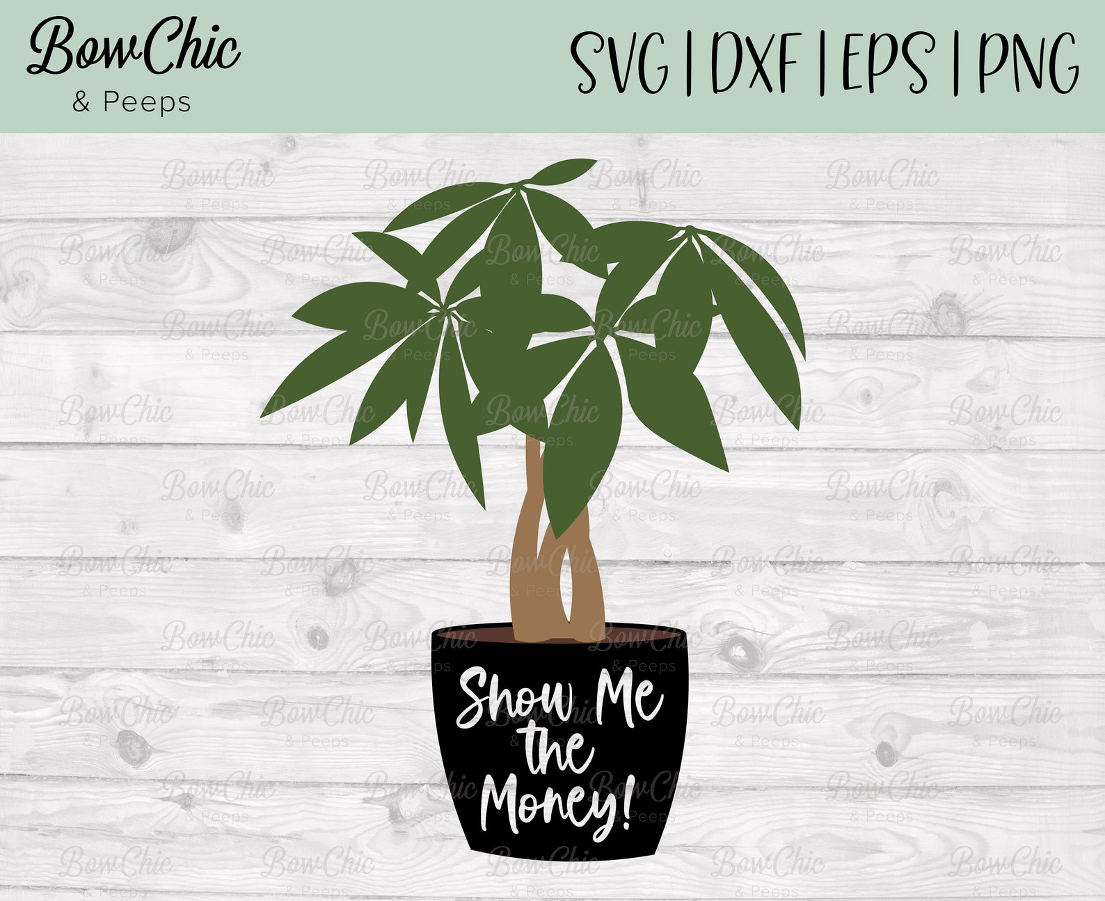 Show Me the Money Svg Money Tree Svg Plant Svg Guiana | Etsy