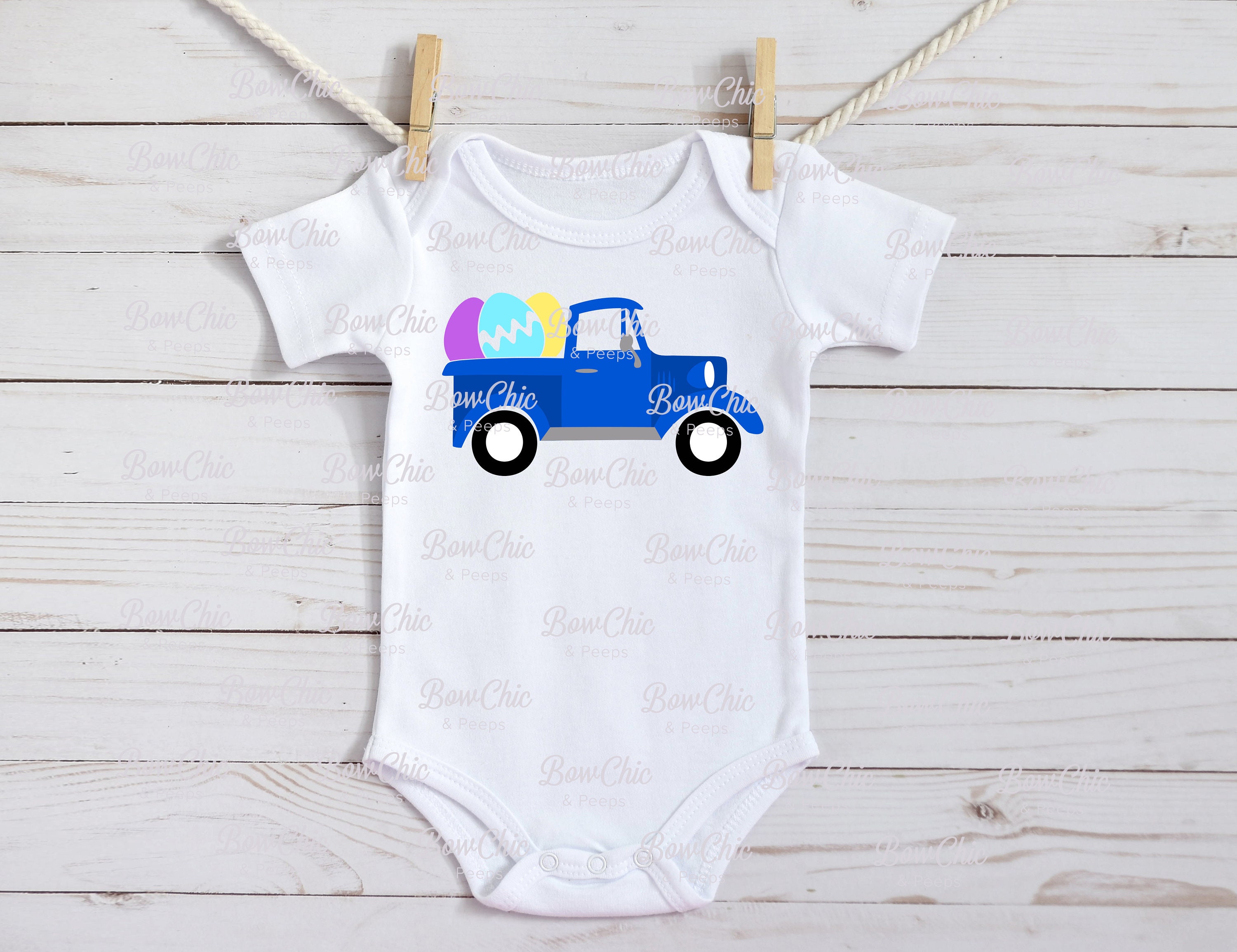 Blue Truck Easter SVG Little Truck SVG Truck SVG Easter - Etsy