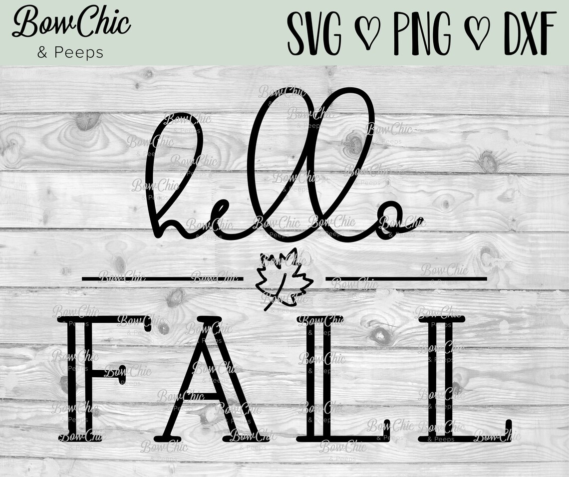 Hello Fall Svg Fall Svg Fall Svg Desings Fall Cut Files - Etsy