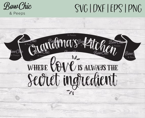 Grandma's Kitchen Svg Nana's Kitchen Svg the | Etsy