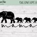 Mama Elephant Svg Mama Svg Mom and Baby Elephant Svg Elephant Svg ...