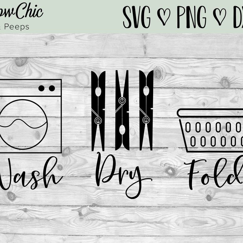 Laundry Wash and Dry Svg - Etsy