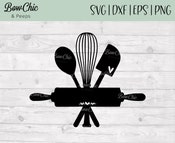 Baking SVG Clipart, Vector Bakery Clipart, Kitchen Tools, Baking ...