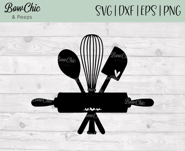 Baking SVG Clipart, Vector Bakery Clipart, Kitchen Tools, Baking ...
