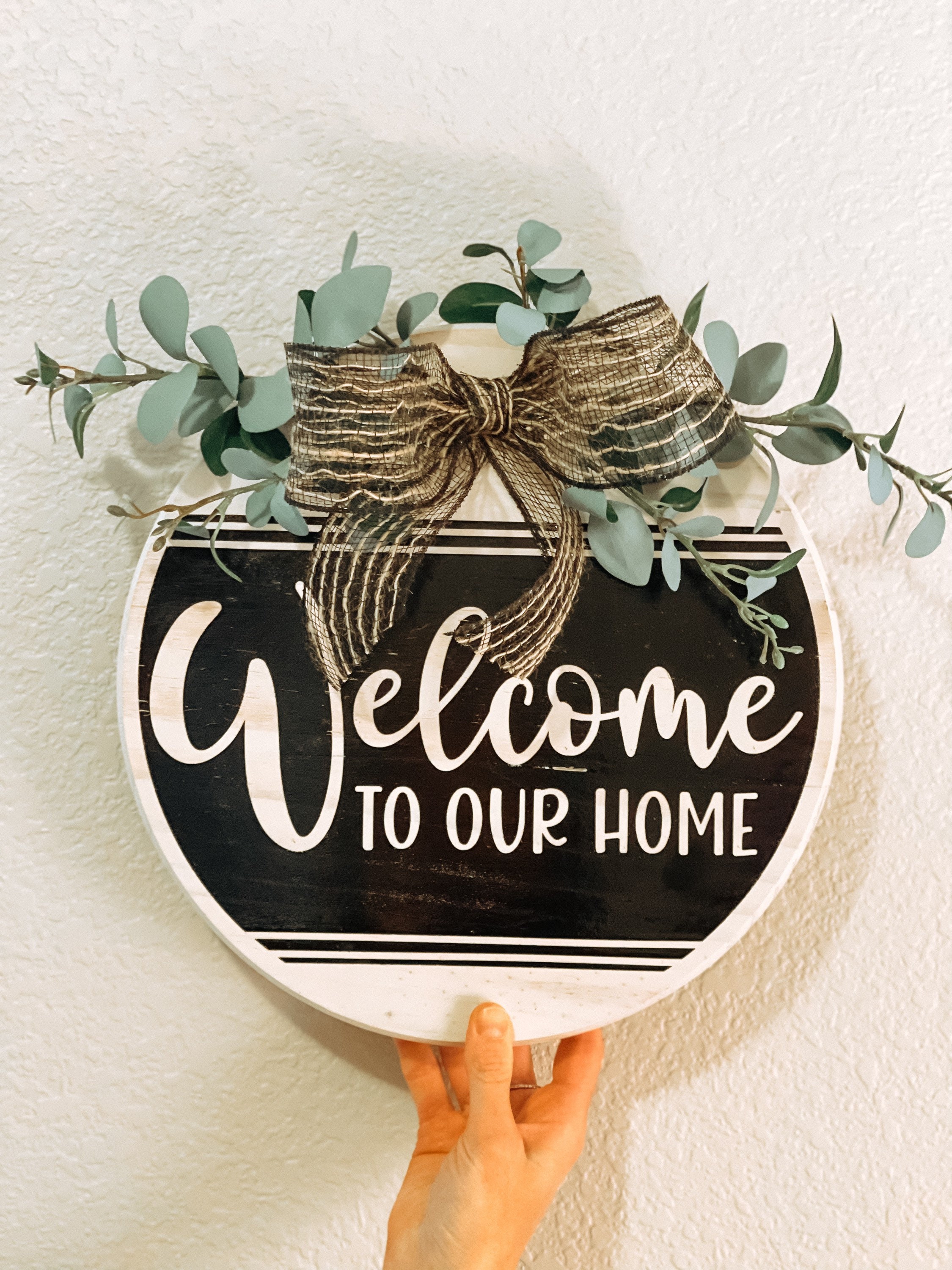 Circle Welcome Sign Svg Welcome to Our Home Svg Welcome - Etsy