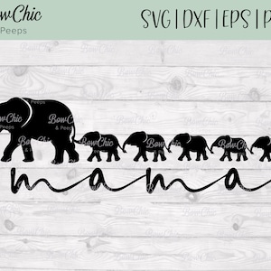 Mama Elephant Svg | Mama Svg | Mom and Baby Elephant Svg | Elephant Svg ...