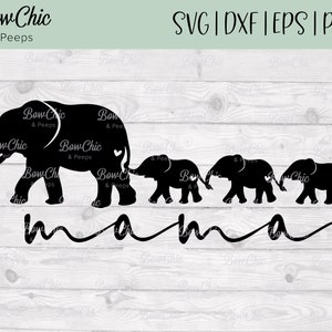 Mama Elephant Svg | Mama Svg | Mom and Baby Elephant Svg | Elephant Svg ...
