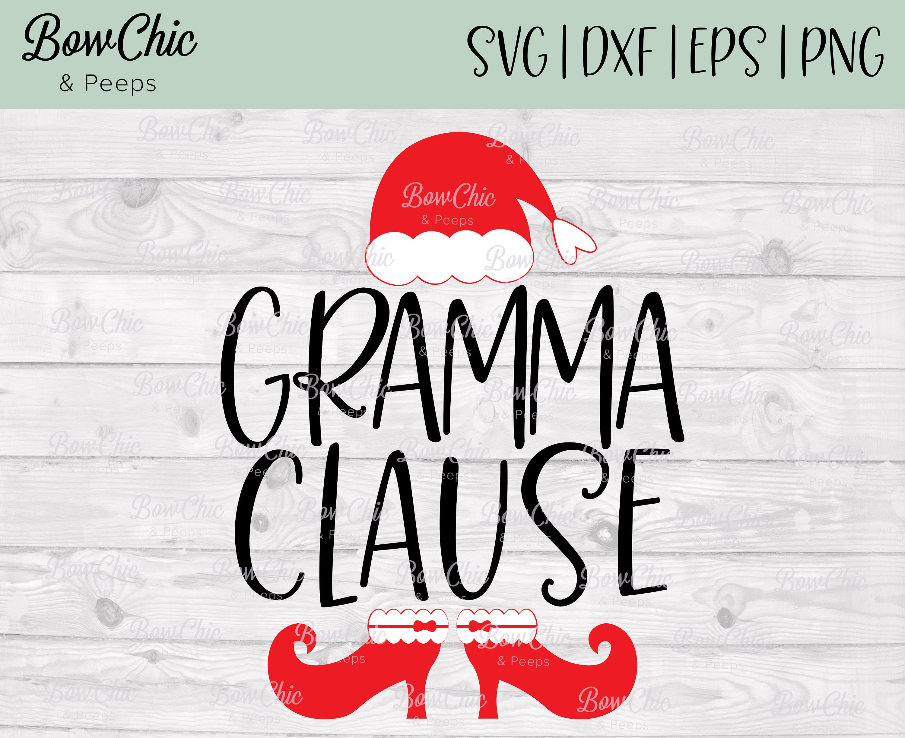 Gramma Clause SVG Grandma Christmas Svg Grandma Clause Svg - Etsy