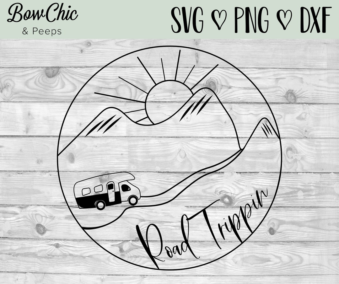 Road Trippin Svg | Camper Svg | Road Trip Svg | Camper Cut File | Retro ...